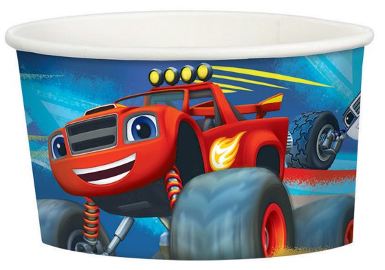 Blaze Paper Treat Cups 280ml 8 Pk — Red Fox Party Supplies