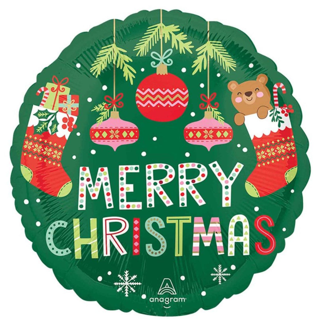 Anagram Foil 45cm (18") Beary Christmas — Red Fox Party Supplies