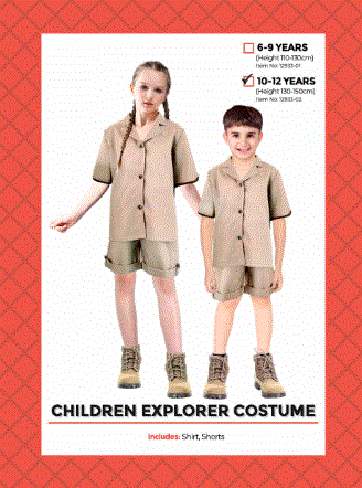 Children's Explorer Costume — Red Fox Party Supplies
