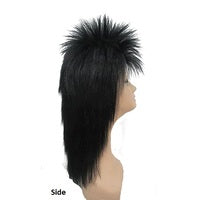 Wig - Black 'Poita' Spiky Mullet — Red Fox Party Supplies