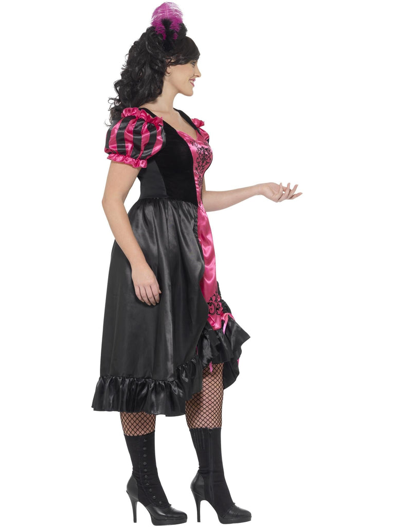 Curves Sassy Saloon Costume, Pink Plus X1 Size 20-22 — Red Fox Party ...