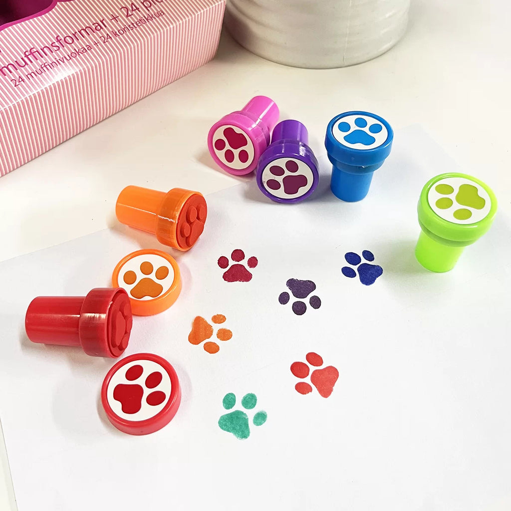 Paw Print Stamps — Red Fox Party Supplies
