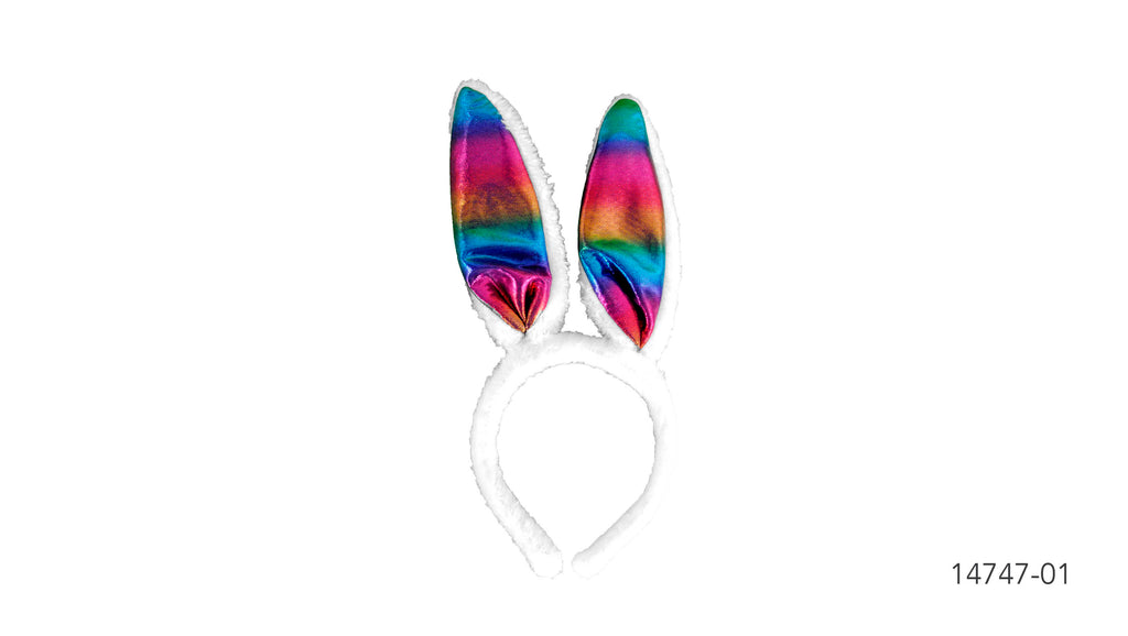 Metallic Rainbow Bunny Ears — Red Fox Party Supplies