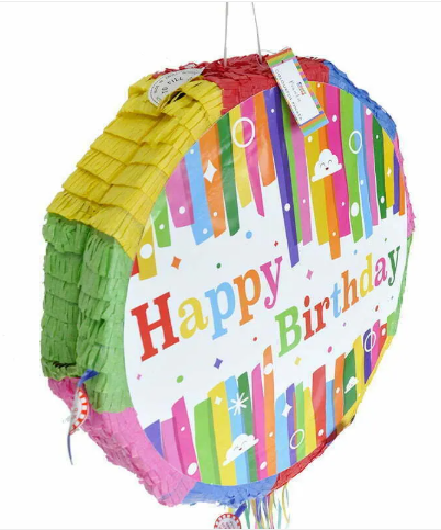 Rainbow Happy Birthday Pinata — Red Fox Party Supplies