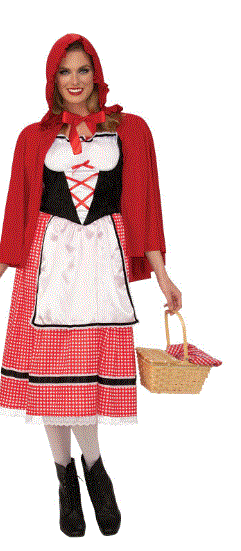 Little Red Riding Hood Adult Costume Large — Red Fox Party Supplies
