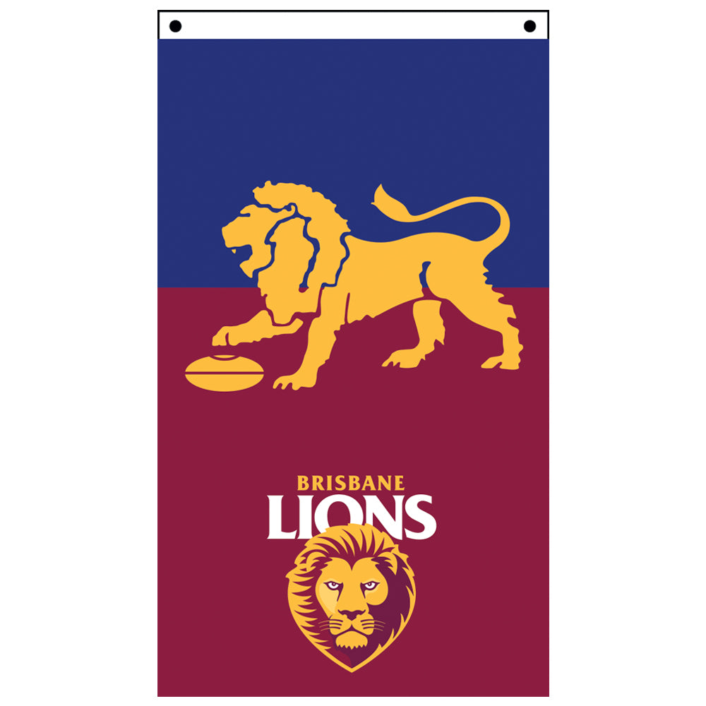 Brisbane Supporters Flag — Red Fox Party Supplies