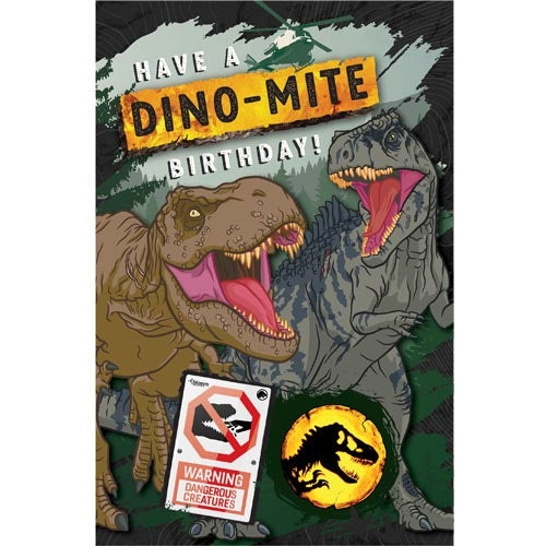 Dino-Mite Birthday Card — Red Fox Party Supplies