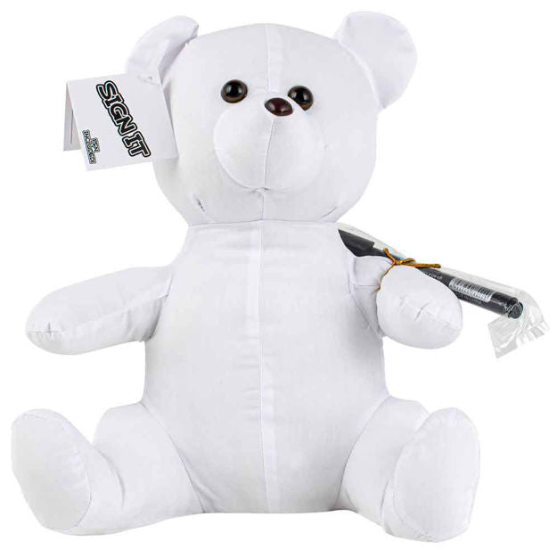 White Signature Bear — Red Fox Party Supplies