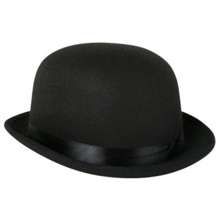 Deluxe Black Bowler Hat — Red Fox Party Supplies
