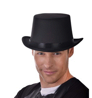 Top Hat Deluxe With Elastic Inner — Red Fox Party Supplies