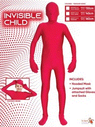 Invisible Child Red Large Size 10-12 145cm — Red Fox Party Supplies