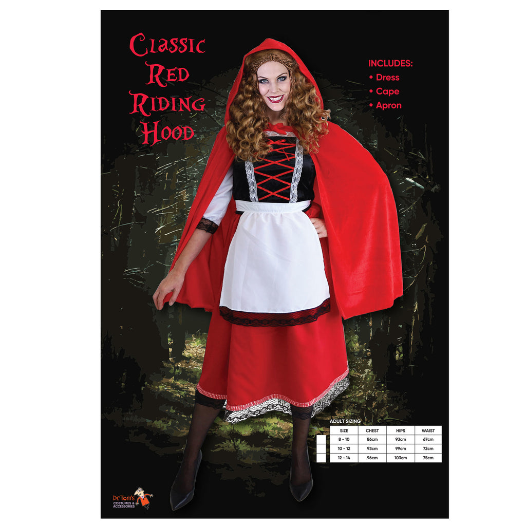 Classic Red Riding Hood 12-14 — Red Fox Party Supplies