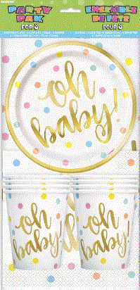 Oh Baby Party Pack Of 8 — Red Fox Party Supplies