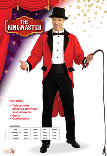Ringmaster Costume — Red Fox Party Supplies