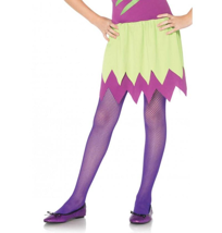 Childrens Neon Purple Fishnet Tights — Red Fox Party Supplies
