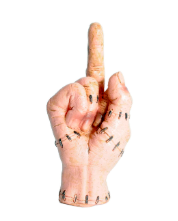 Fake Thing Hand Rude Finger — Red Fox Party Supplies