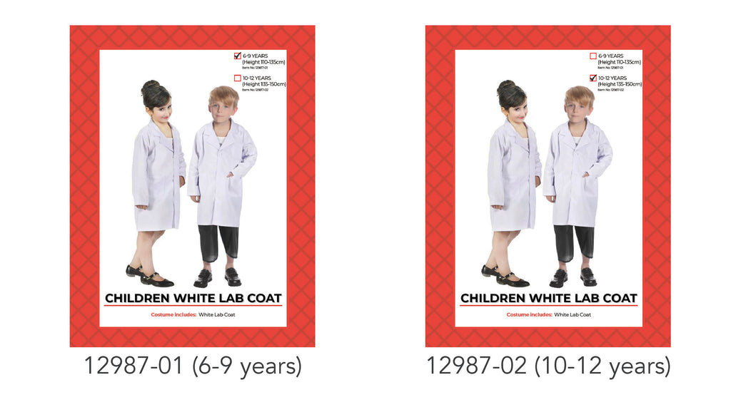 Children's White Lab Coat — Red Fox Party Supplies