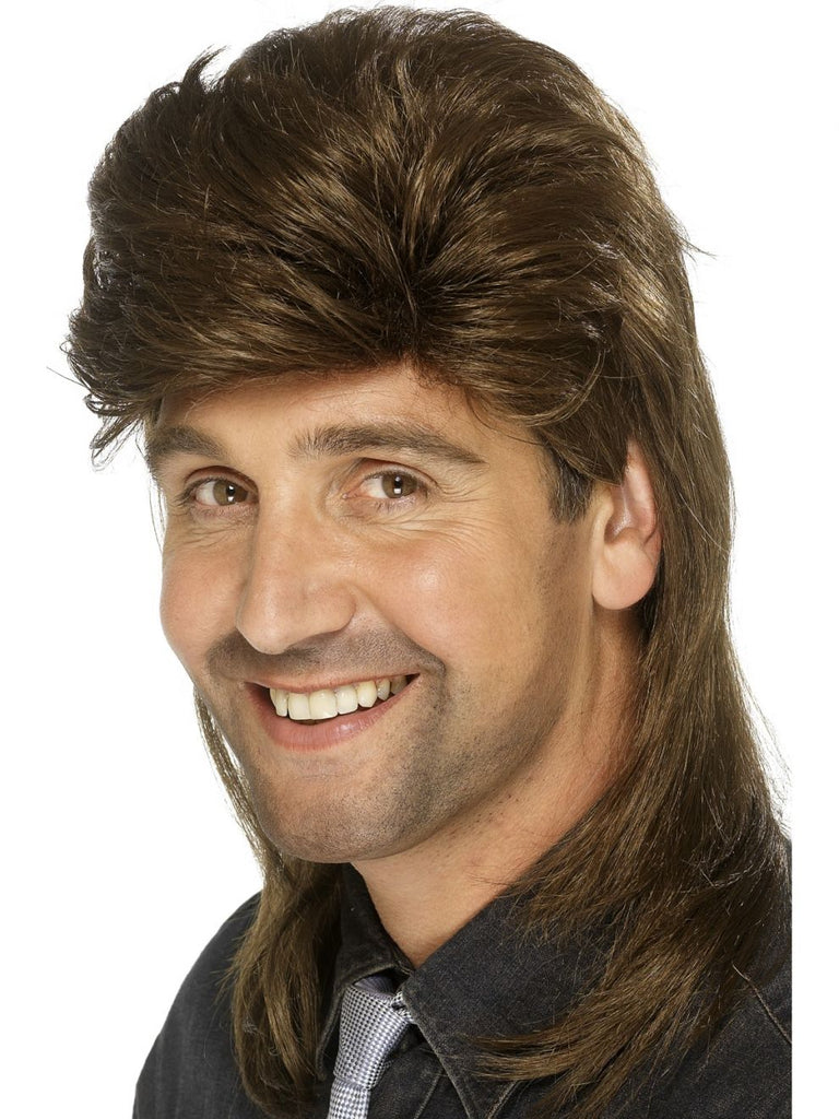 Mullet Wig Brown — Red Fox Party Supplies