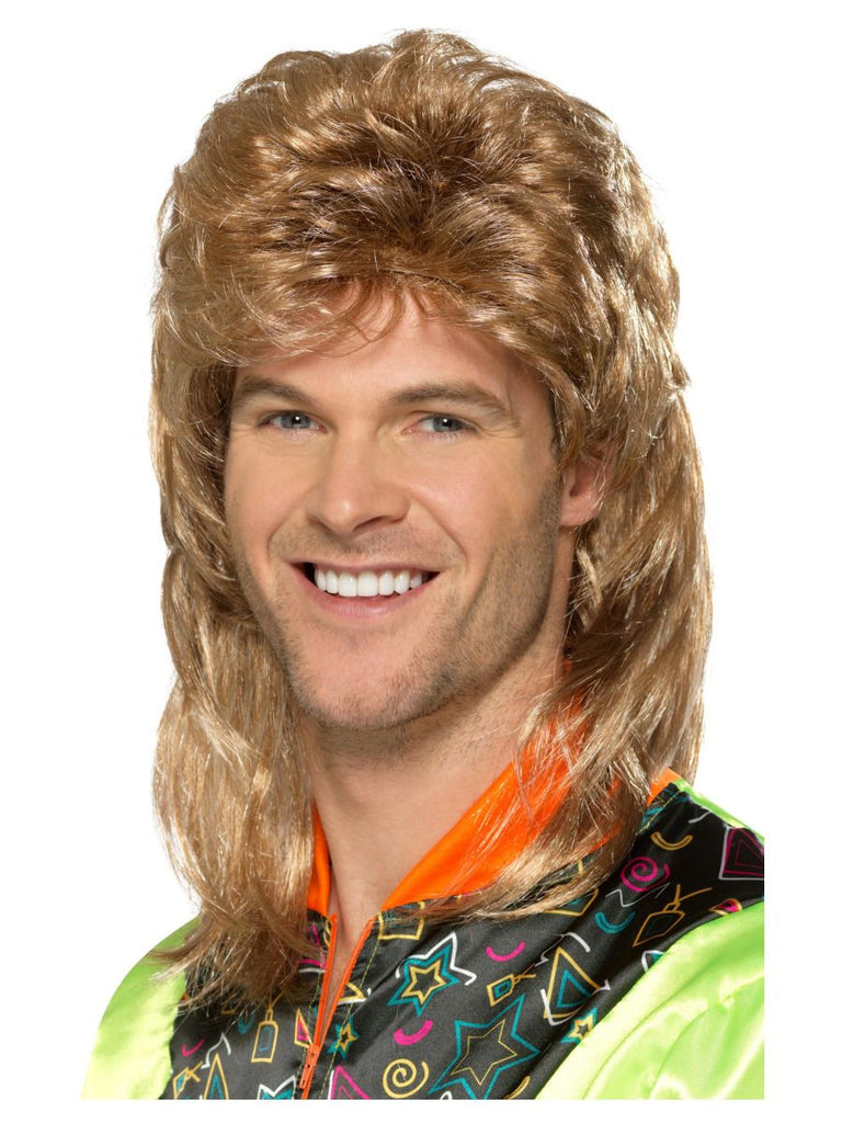 Blonde and Brown Mullet Wig — Red Fox Party Supplies
