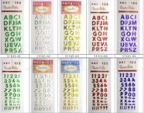 Metallic Stickers - Alphabet — Red Fox Party Supplies