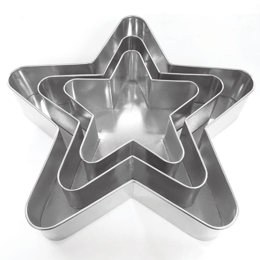 5 Point Star Pan Set - 3 Piece - Hire — Red Fox Party Supplies