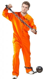 Guilty Convict Adult Costume — Red Fox Party Supplies
