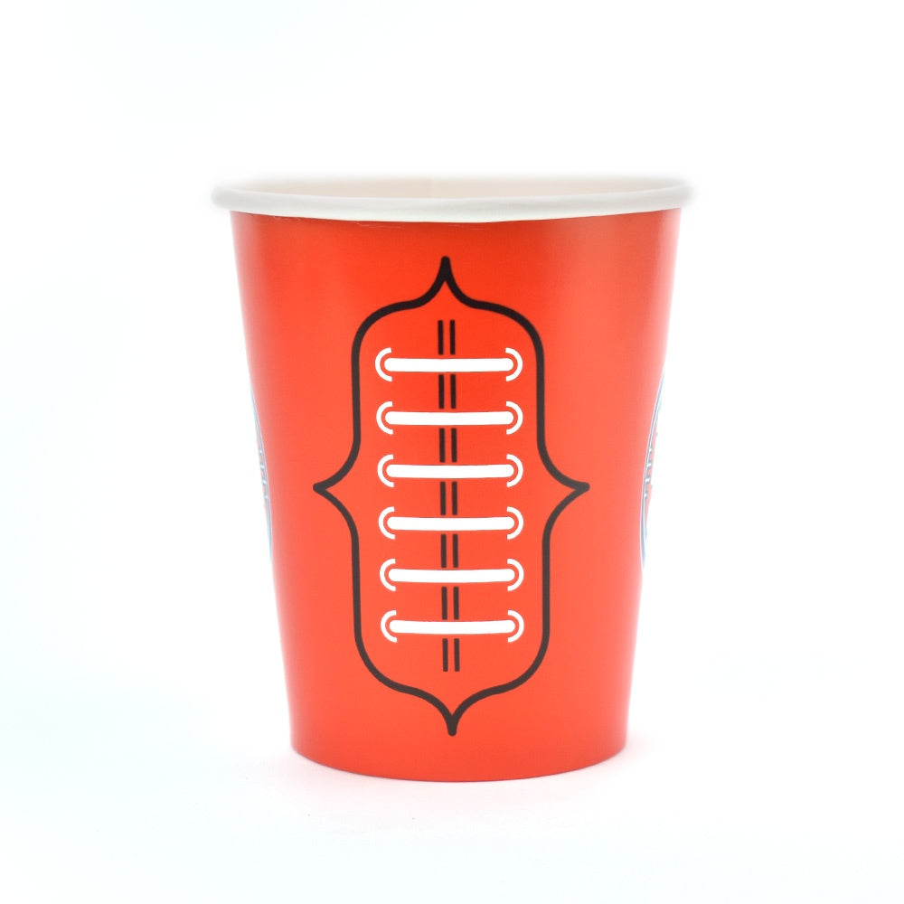 AFL Footy Paper Cups 250ml Pk8 — Red Fox Party Supplies
