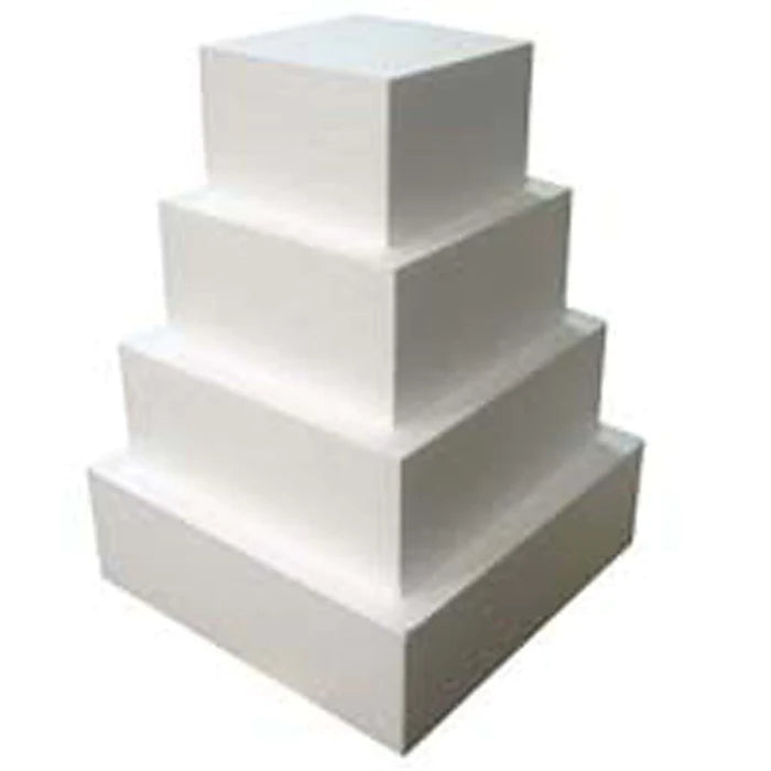 4x3 Inch Foam Cake Dummy Square — Red Fox Party Supplies
