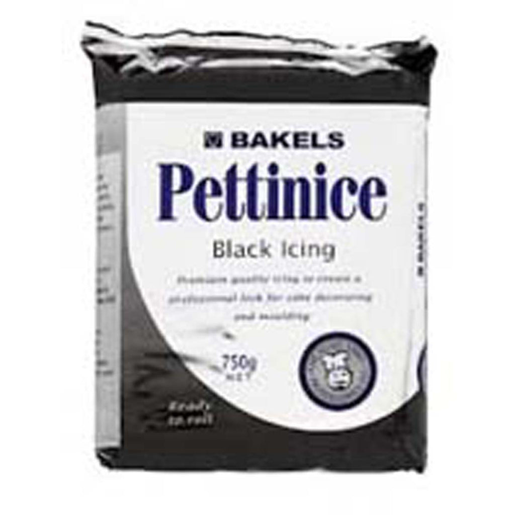 Bakels - Black Icing 750g — Red Fox Party Supplies
