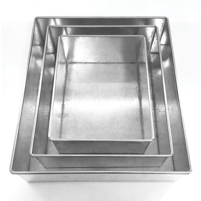RECTANGLE PAN SET - 3 PIECE - HIRE — Red Fox Party Supplies