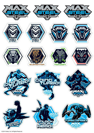Max Steel Icon Sheet A4 Edible Image — Red Fox Party Supplies