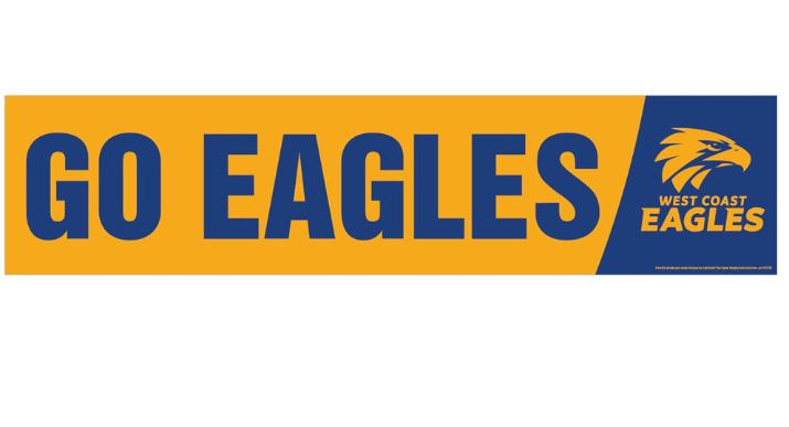 West Coast Eagles Go Banner — Red Fox Party Supplies