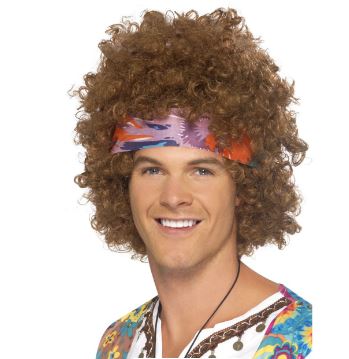 Hippy Afro Kit, Brown — Red Fox Party Supplies