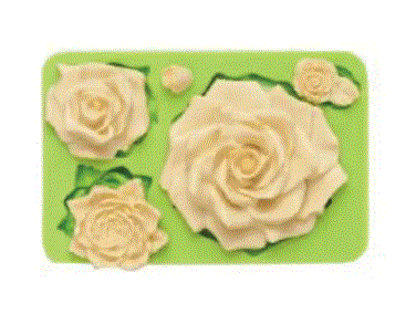Assorted Rose Silicone Mould — Red Fox Party Supplies