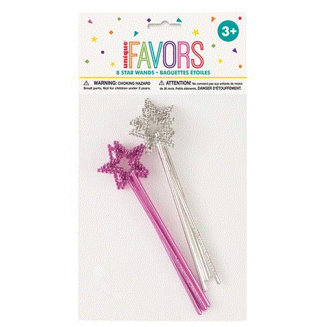 8 Mini Star Wands — Red Fox Party Supplies